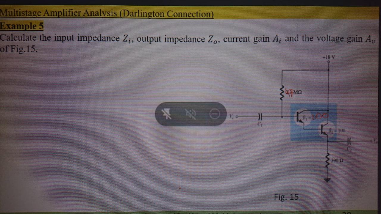 Solved Multistage Amplifier Analysis (Darlington Connection) | Chegg.com