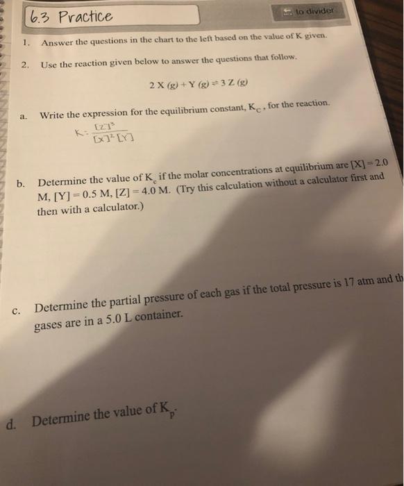 Solved 6.3 Practice to divider 1. Answer the questions in | Chegg.com