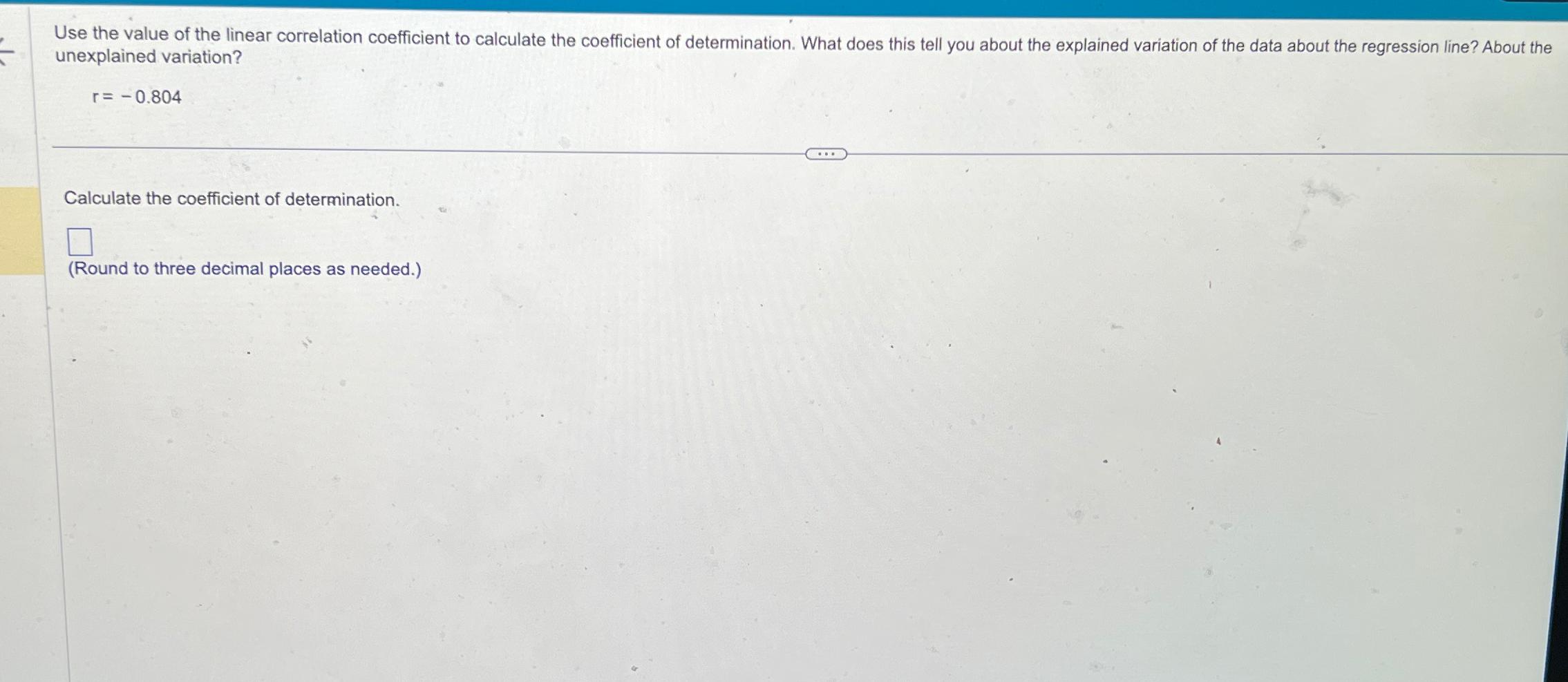 Solved Use the value of the linear correlation coefficient | Chegg.com