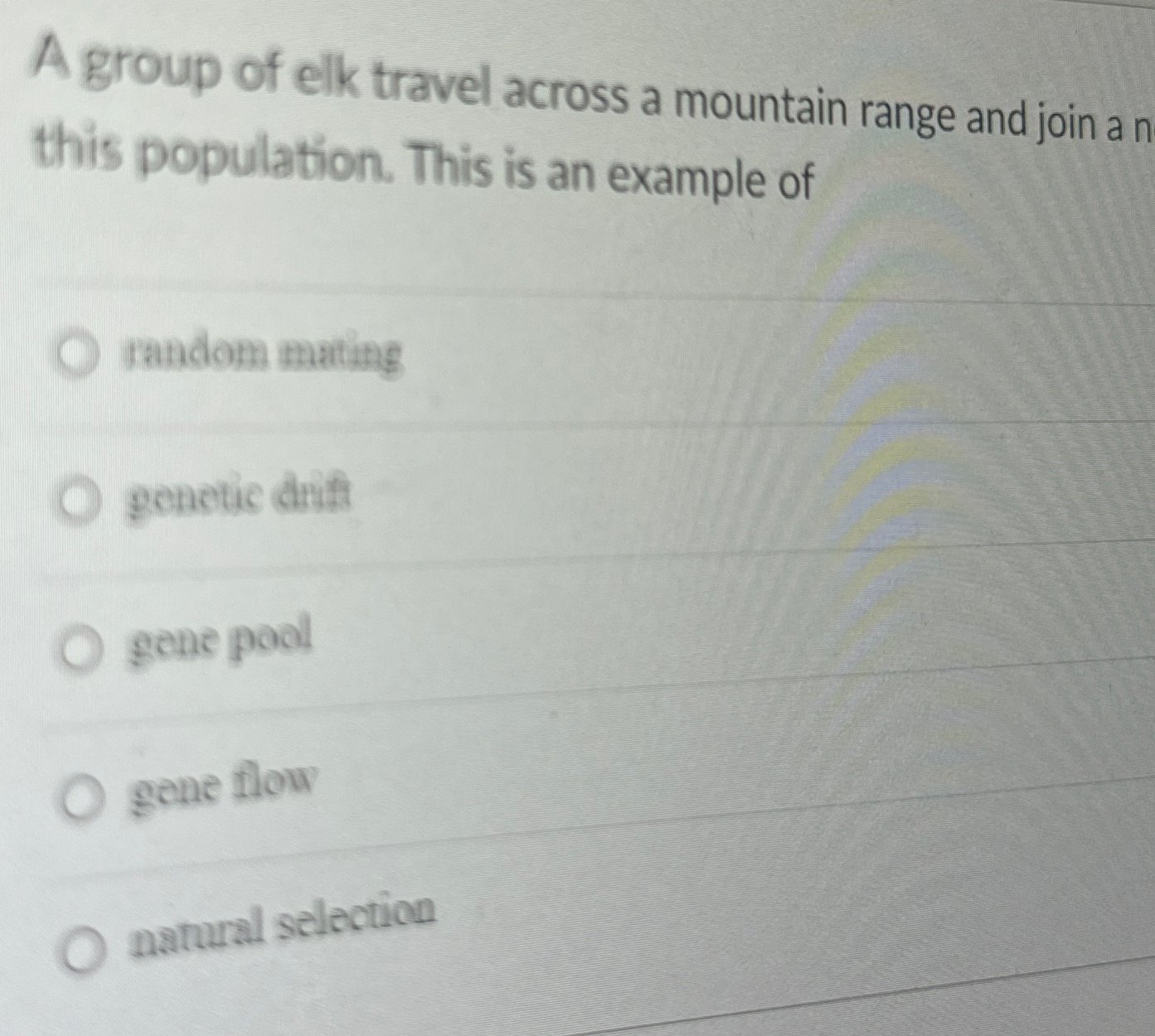 Solved A group of elk travel across a mountain range and | Chegg.com