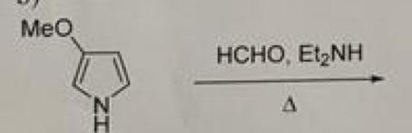 Solved Meo HCHO, Et2NH IZ | Chegg.com