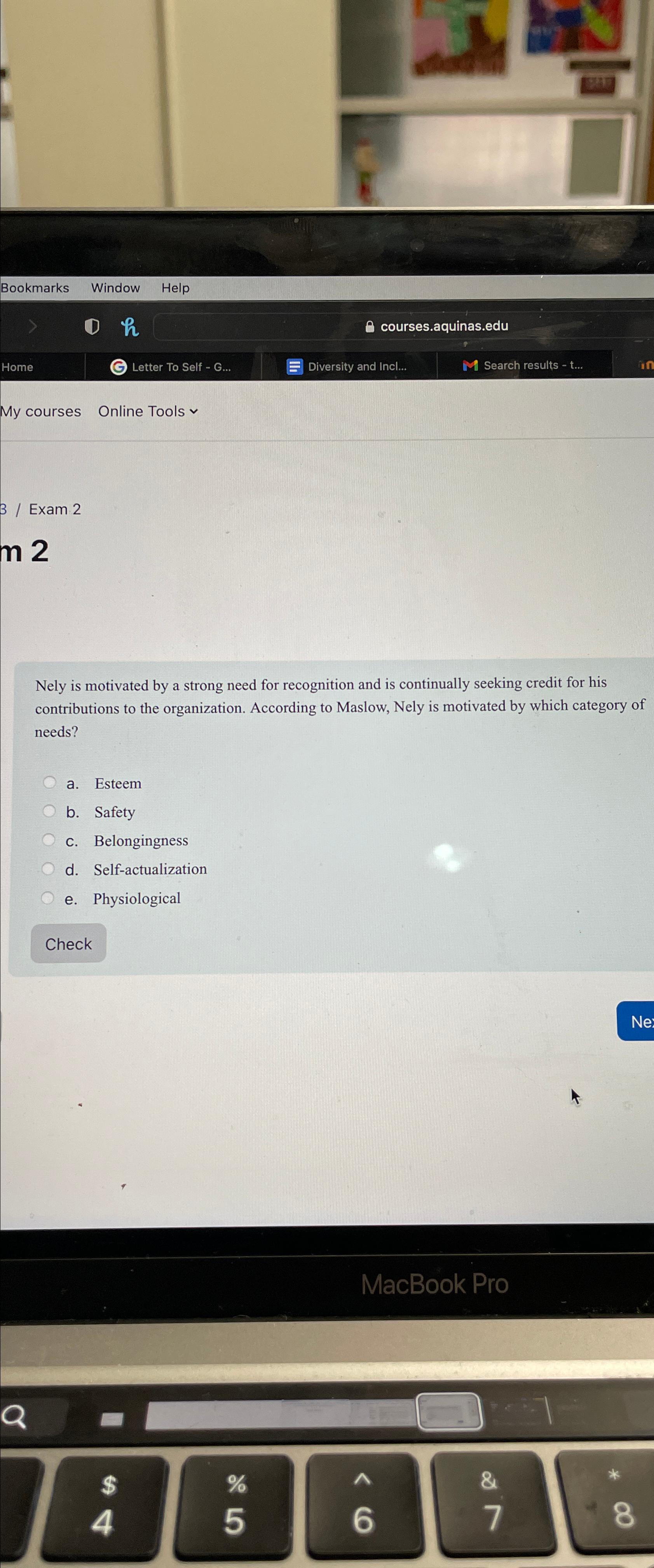 Solved Nely is motivated by a strong need for recognition | Chegg.com