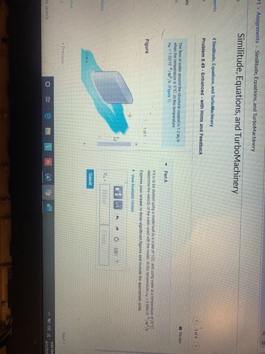 Solved 91 > Assignments > Similitude, Equations, and | Chegg.com