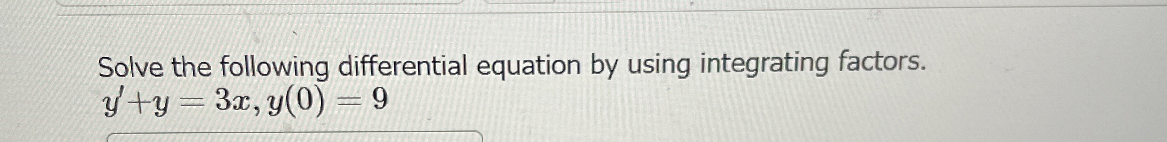 Solved Solve the following differential equation by using | Chegg.com