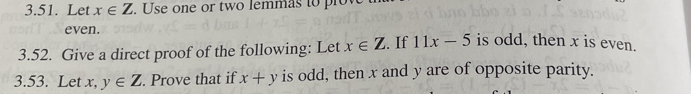 Solved 3.52. ﻿Give a direct proof of the following: Let | Chegg.com