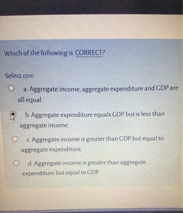 Solved Which of the following is CORRECT? Select one: O a. | Chegg.com
