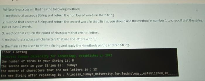 Solved write a java program and dont use any kind of arrays | Chegg.com