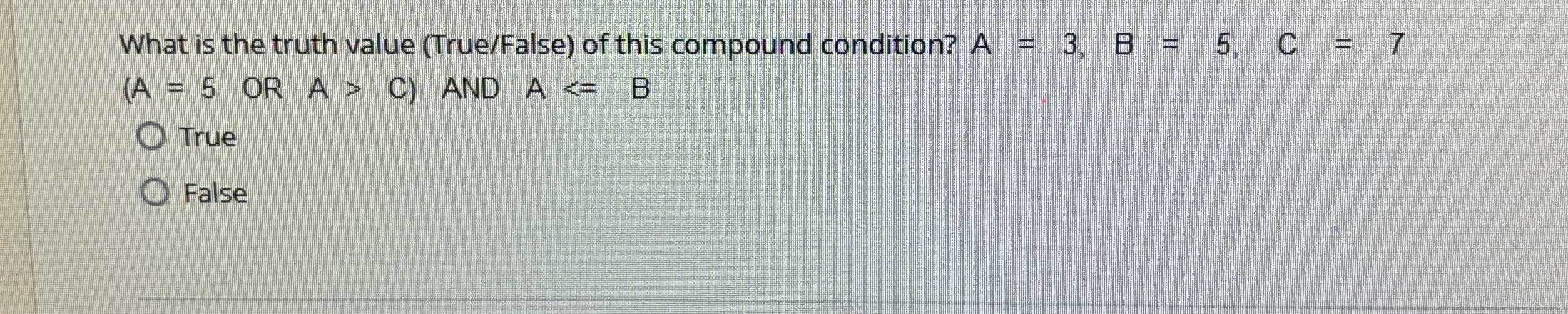 Solved What Is The Truth Value True False ﻿of This
