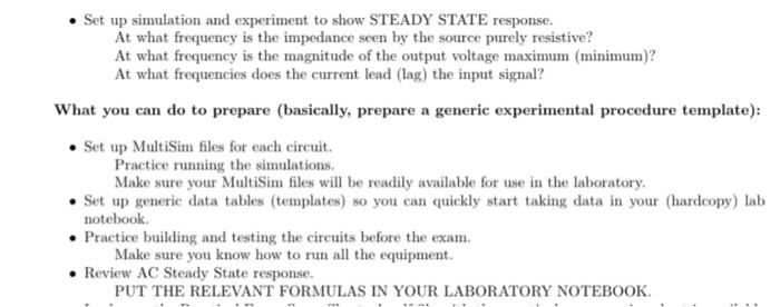 Solved - Set up simulation and experiment to show STEADY | Chegg.com