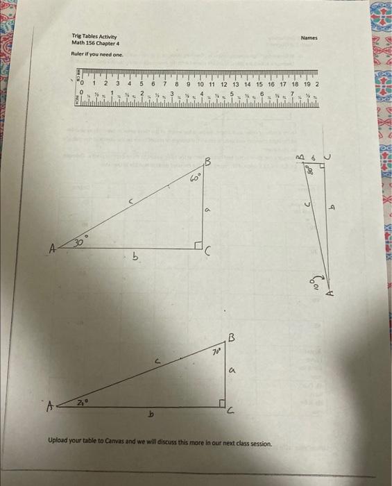 Solved 1) In Geometry/Trigonometry, one way of naming | Chegg.com