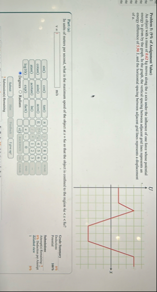 Solved Problem 5: ( 9% ﻿of Assignment Value)An object with a | Chegg.com