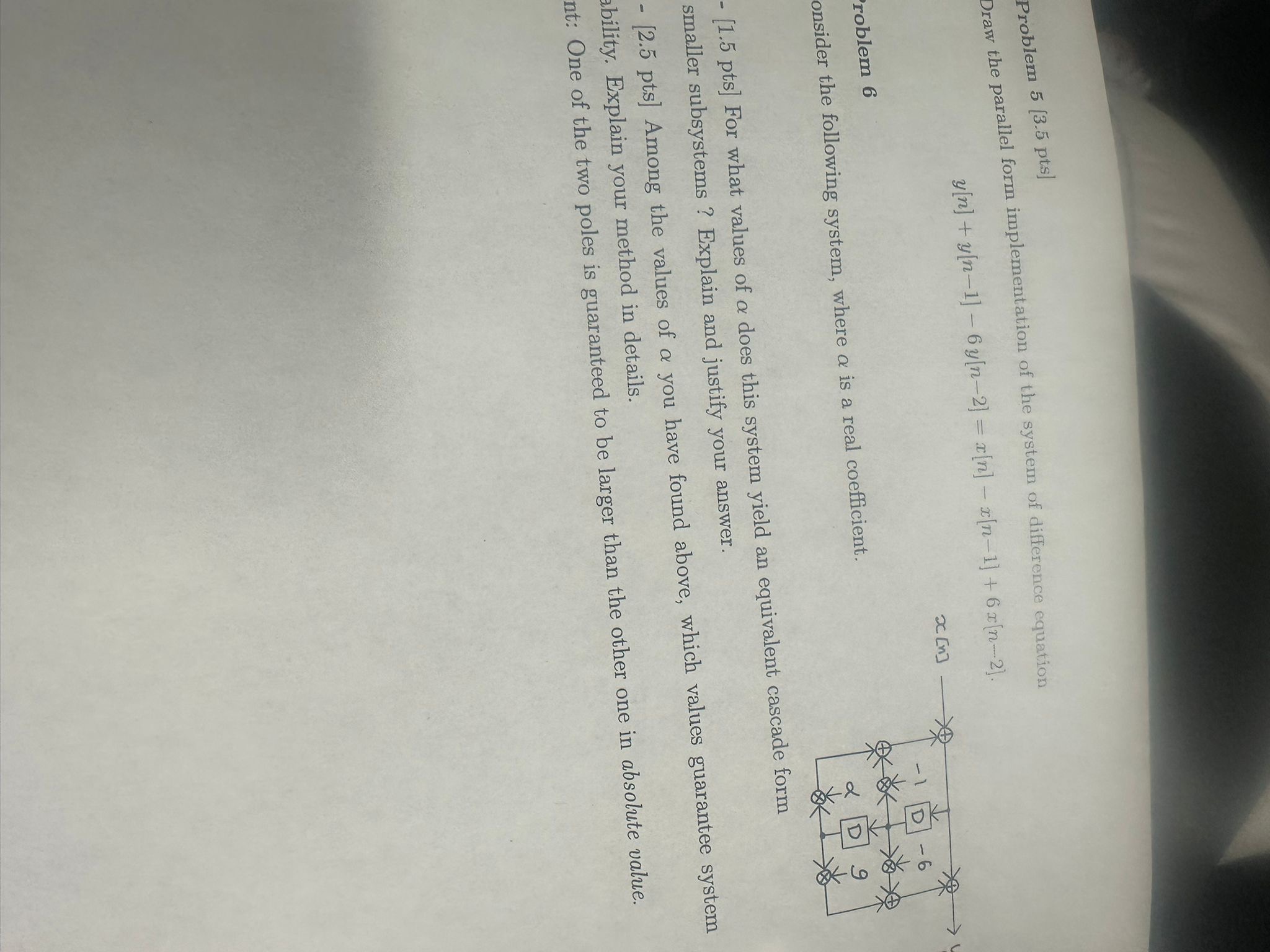 Problem 5 [3.5 ﻿pts]Draw the parallel form | Chegg.com