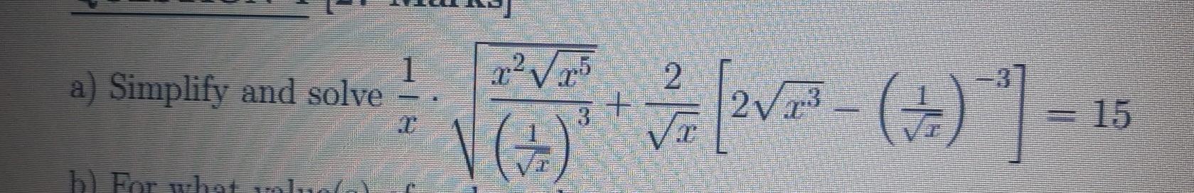 Solved 1 a) Simplify and solve | Chegg.com