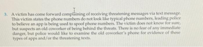 Solved Read each scenario and determine if exigent | Chegg.com