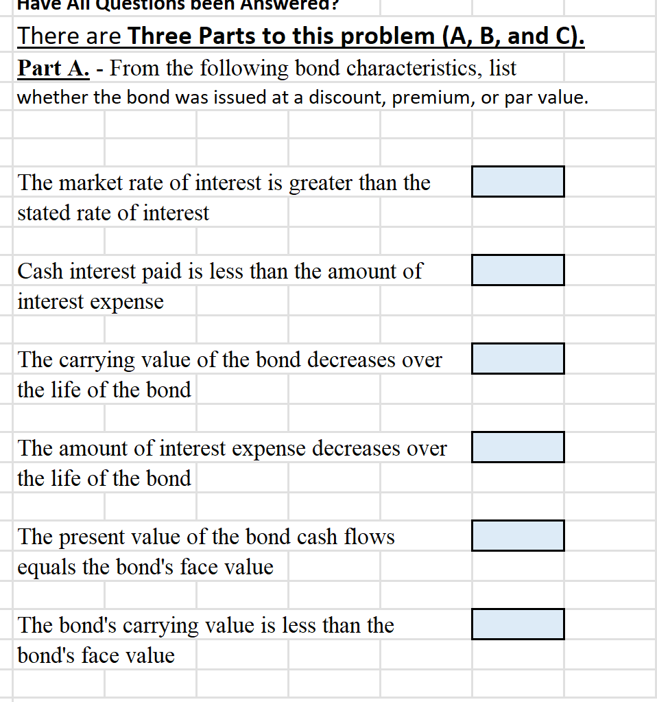 Solved There are Three Parts to this problem (A, ﻿B, ﻿and | Chegg.com