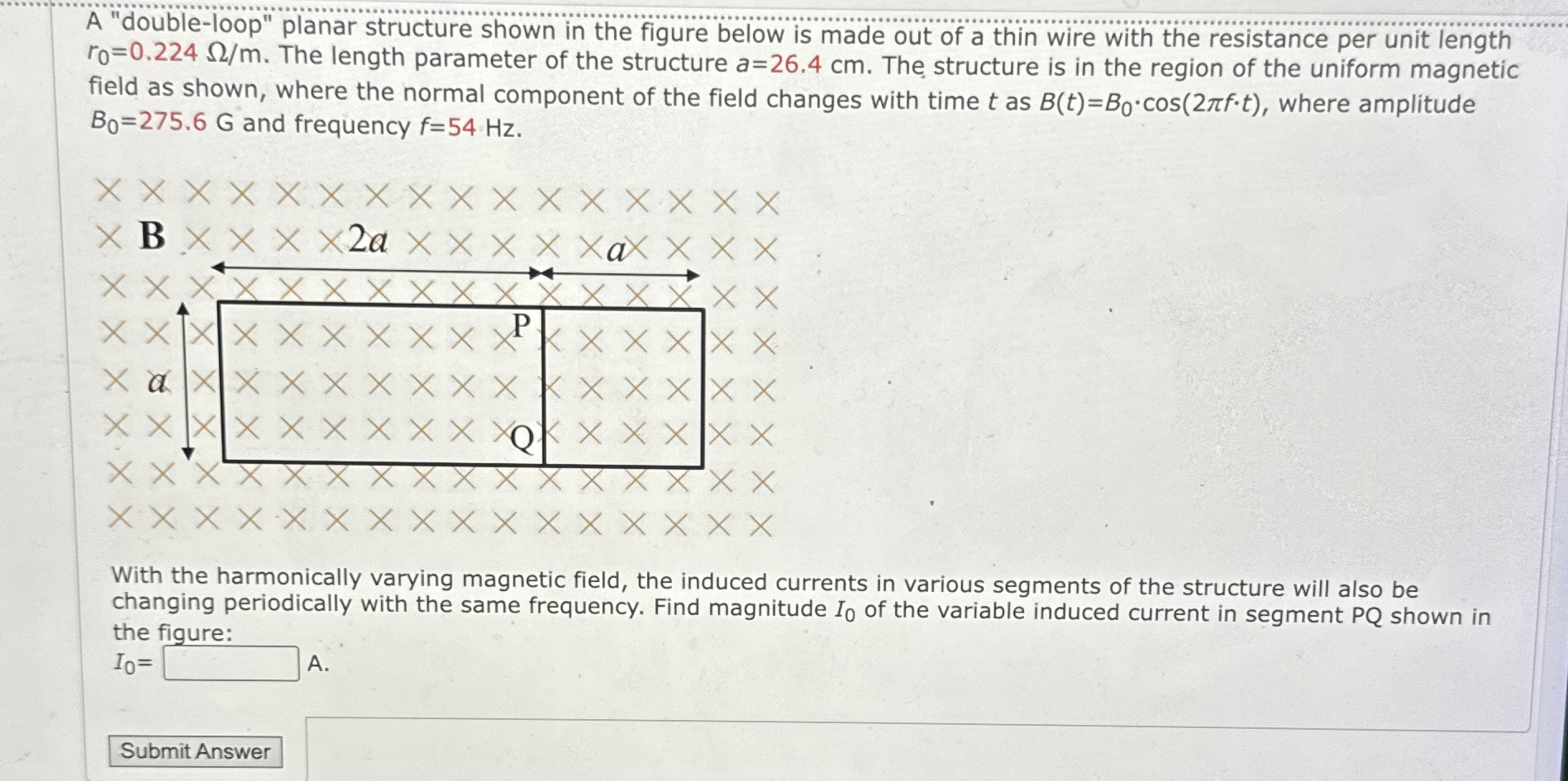 Solved PLEASE SOLVE A "double-loop" planar structure shown | Chegg.com