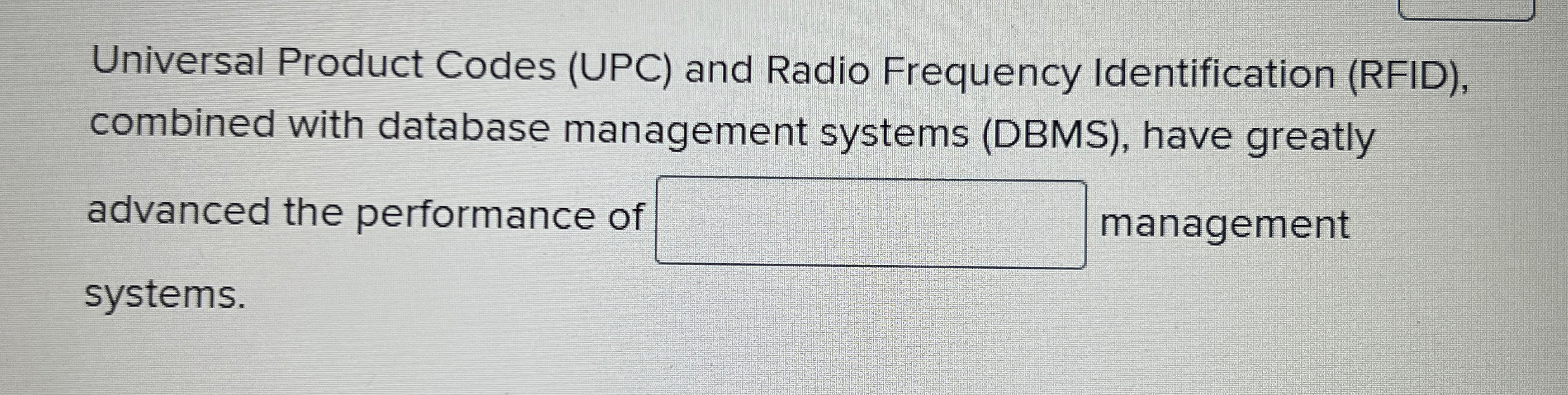 Solved Universal Product Codes (UPC) ﻿and Radio Frequency | Chegg.com