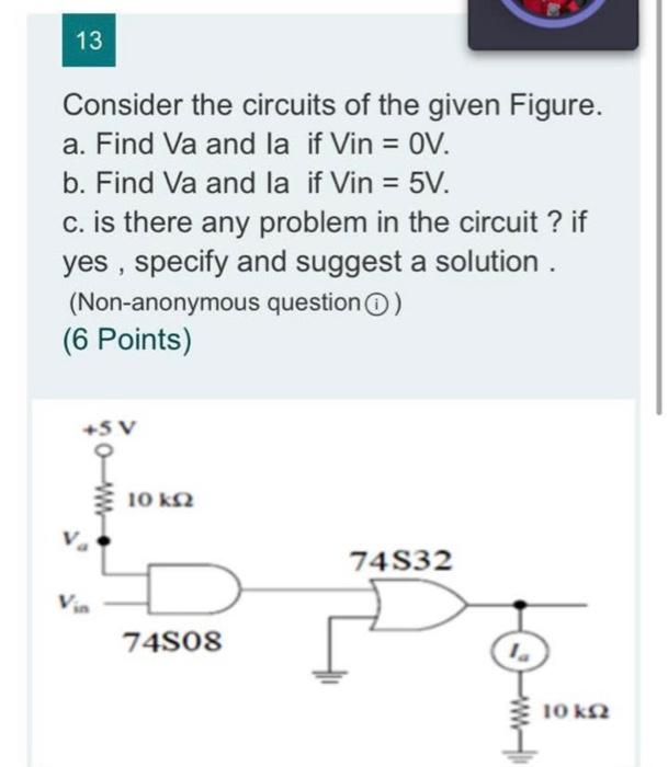 Solved (Non-anonymous question (10 Points) o VCC R1 4K R2 | Chegg.com
