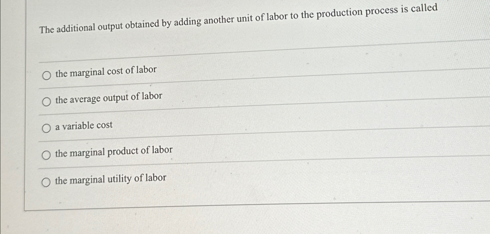 Solved The additional output obtained by adding another unit | Chegg.com