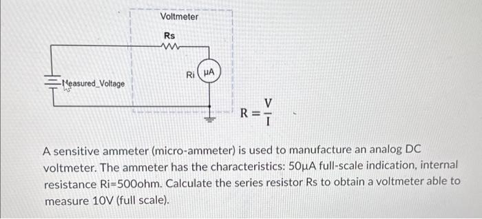 Solved A sensitive ammeter (micro-ammeter) is used to | Chegg.com