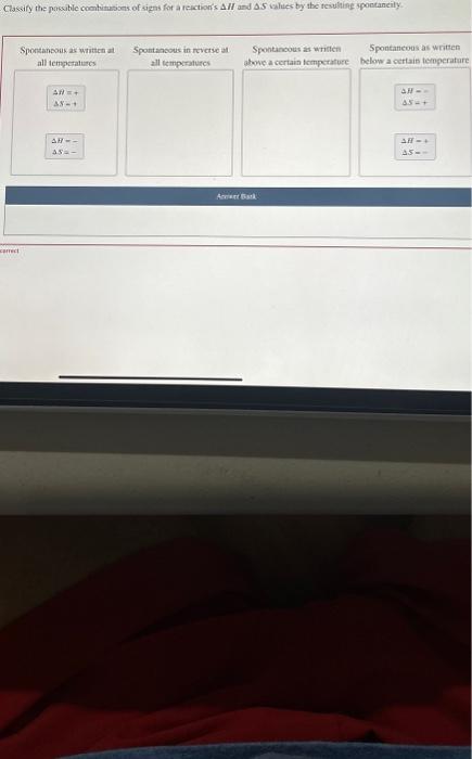 Solved Classify the possible combinations of signs for a | Chegg.com
