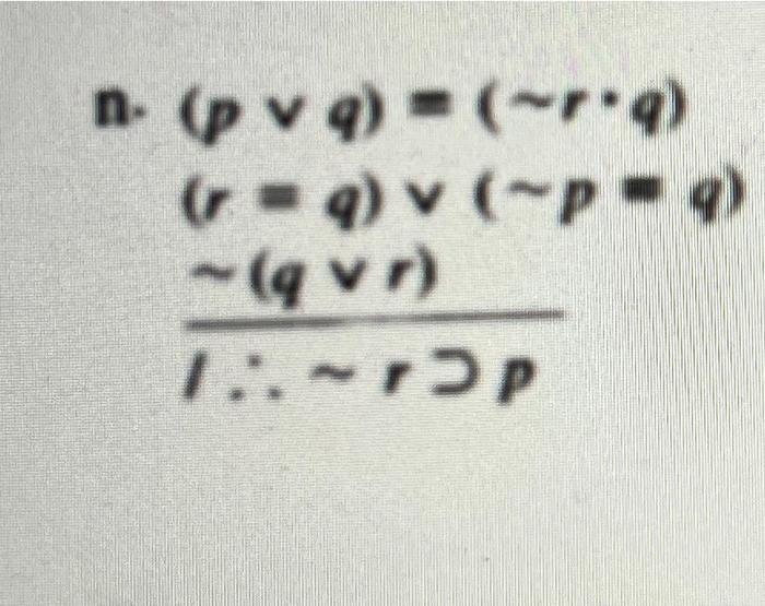 Solved use the long truth table method to determine whether | Chegg.com