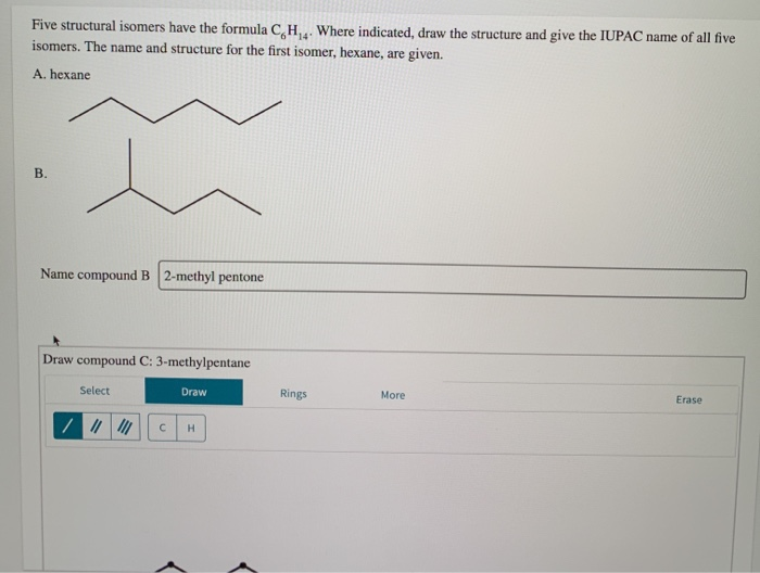 Five Isomers Of Hexane