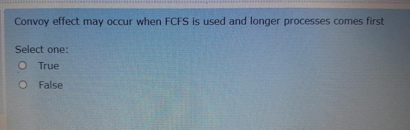 Solved Convoy effect may occur when FCFS is used and longer | Chegg.com