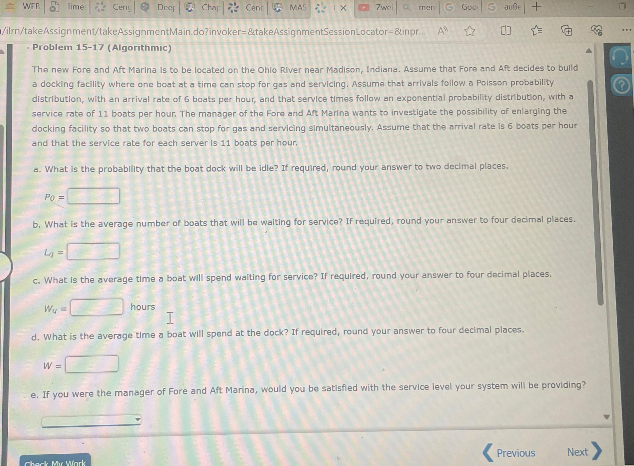 Solved Problem 15-17 (Algorithmic)The new Fore and Aft | Chegg.com