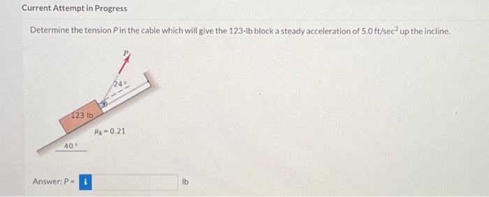 Solved Determine the tension P in the cable which will give | Chegg.com