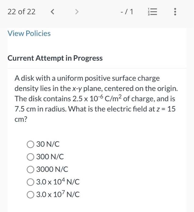 Solved A disk with a uniform positive surface charge density | Chegg.com