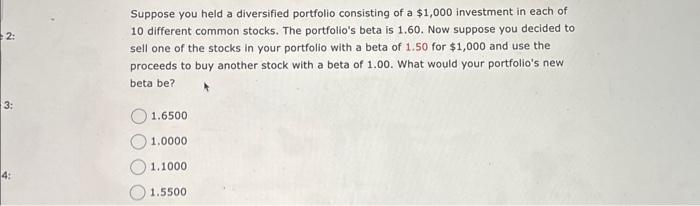 Solved HR Industries (HRI) has a beta of 2.2 , while LR | Chegg.com