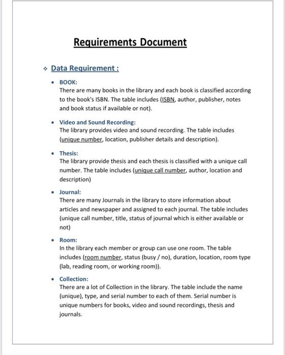Solved what is enhanced ER diagram for library data | Chegg.com