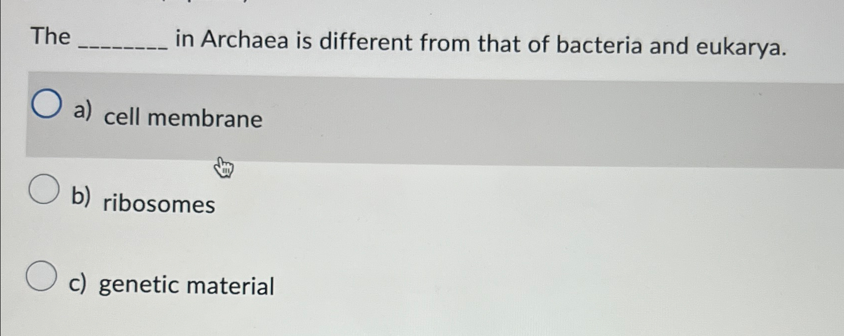 Solved The in Archaea is different from that of bacteria and | Chegg.com