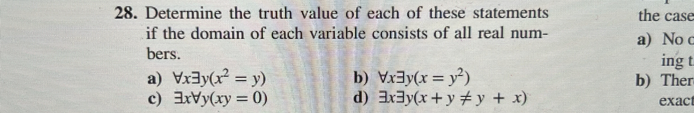 Solved Determine the truth value of each of these | Chegg.com