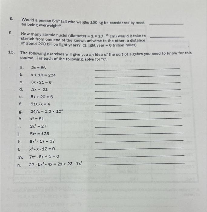 Solved The purpose of this exercise is to review the | Chegg.com