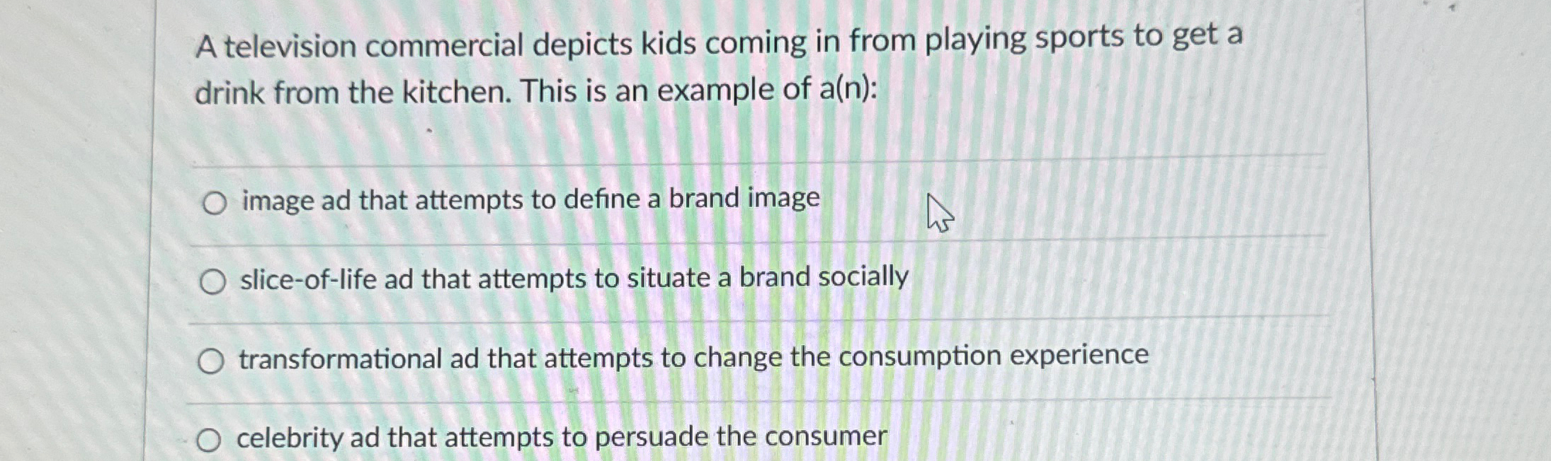 Solved A television commercial depicts kids coming in from | Chegg.com