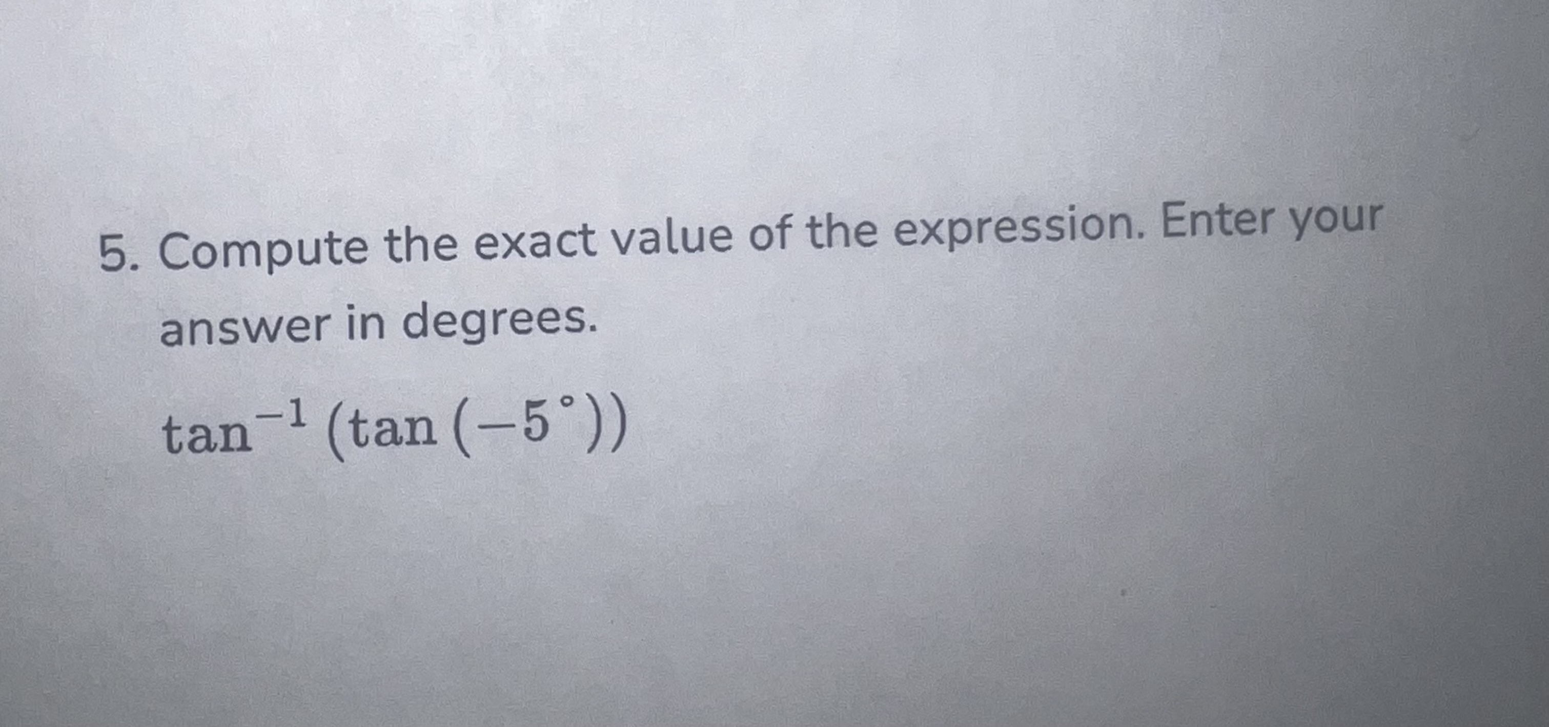 Compute the exact value of the expression. Enter your | Chegg.com
