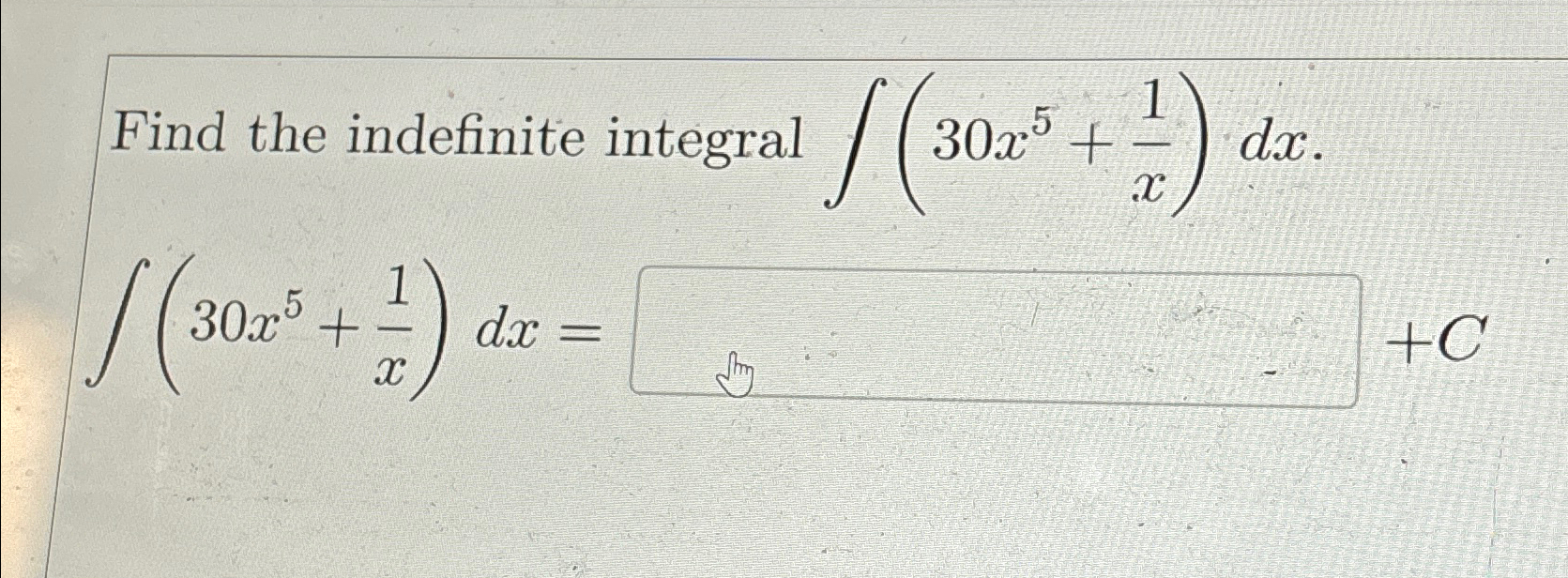 Solved Find the indefinite integral | Chegg.com