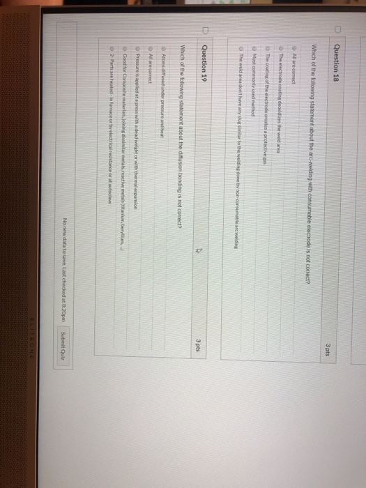 Solved Question 18 3 pts Which of the following statement | Chegg.com