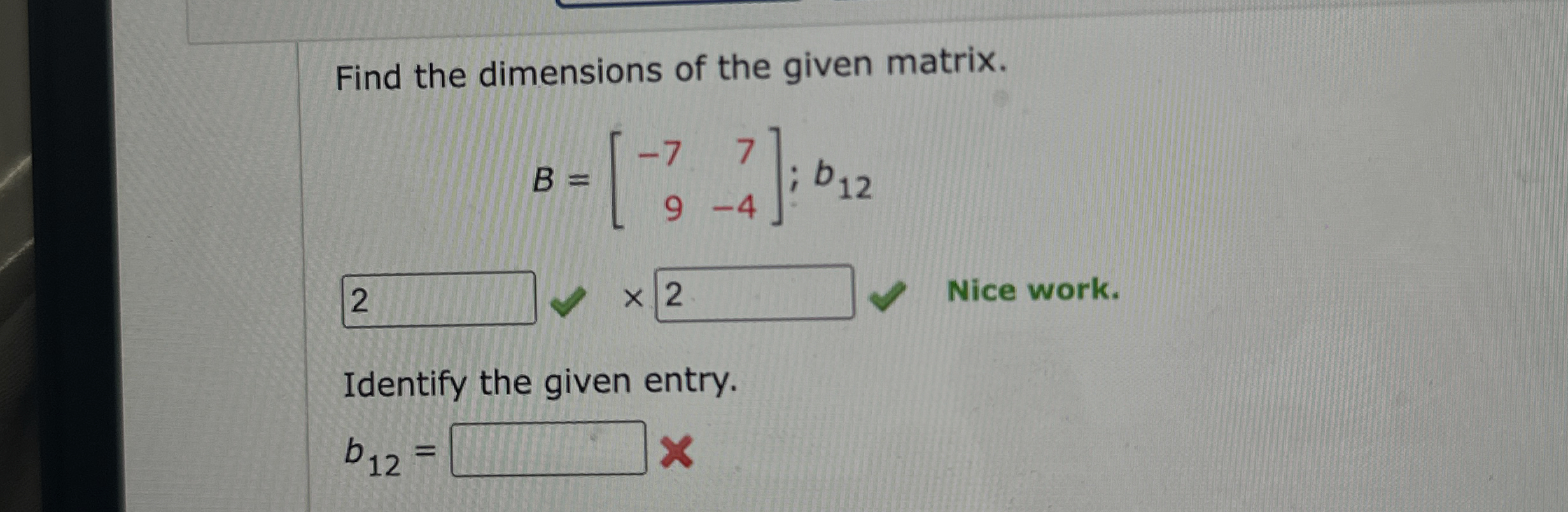 Solved Find the dimensions of the given | Chegg.com