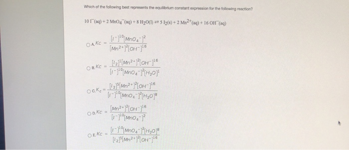 Solved Which of the following best represents the | Chegg.com