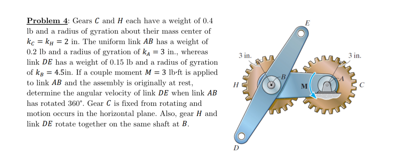 Solved **Solve using energy method(Chapter-18)Problem 4: | Chegg.com