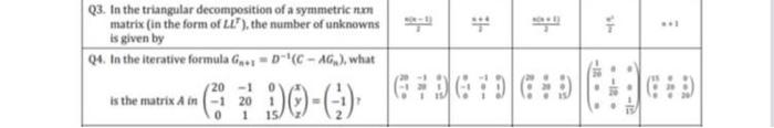 Solved -3 . 03. In the triangular decomposition of a | Chegg.com