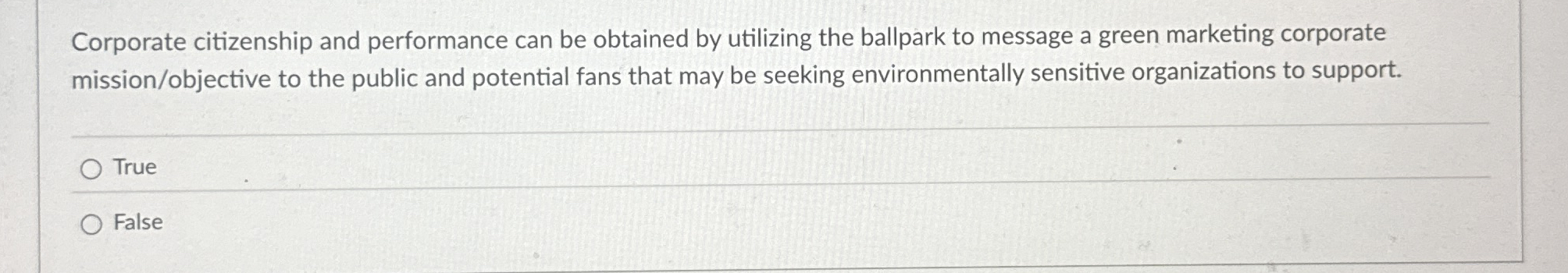 Solved Corporate citizenship and performance can be obtained | Chegg.com