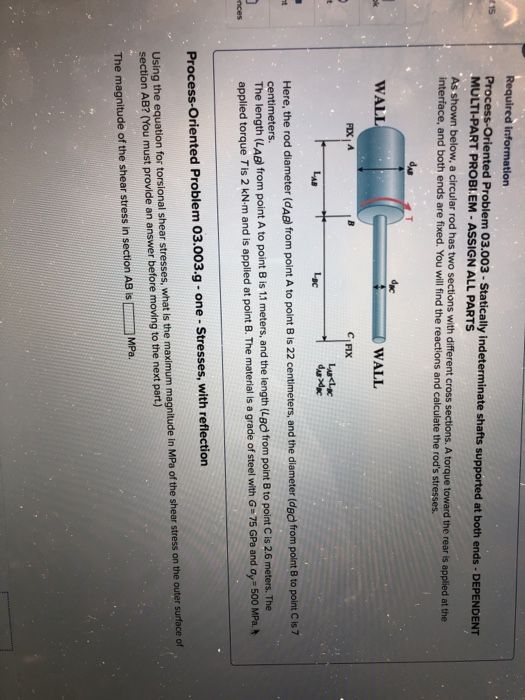 Solved 15 Required information Process-Oriented Problem | Chegg.com