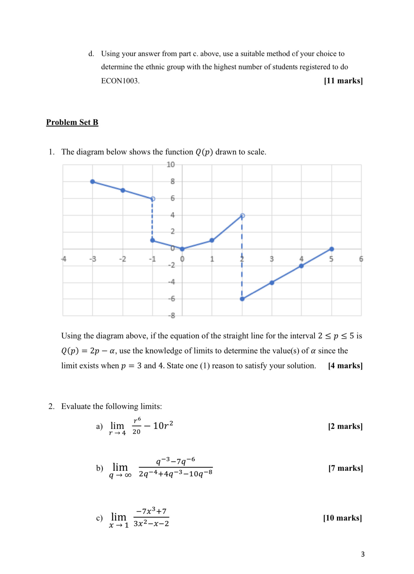 Solved d. ﻿Using your answer from part c. ﻿above, use a | Chegg.com