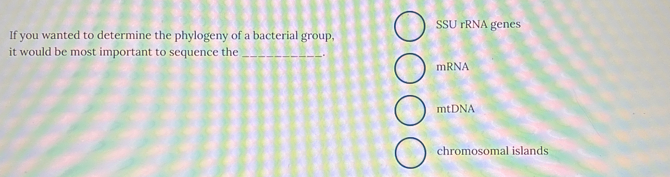 Solved If you wanted to determine the phylogeny of a | Chegg.com
