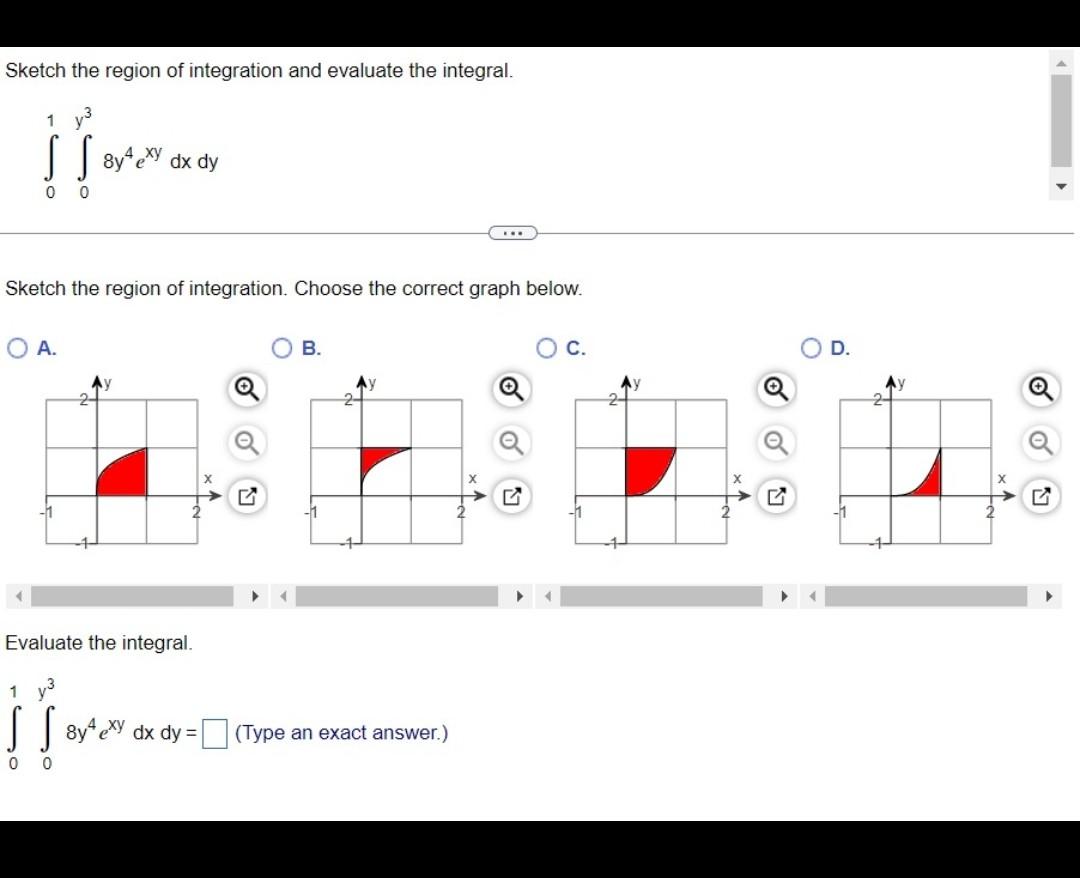 Solved Sketch the region of integration and evaluate the | Chegg.com