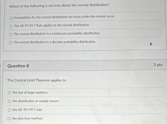 Solved Which of the following is not true about the normal | Chegg.com